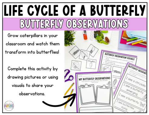 The Life Cycle of a Butterfly Adapted Unit – Teaching Future Leaders LLC