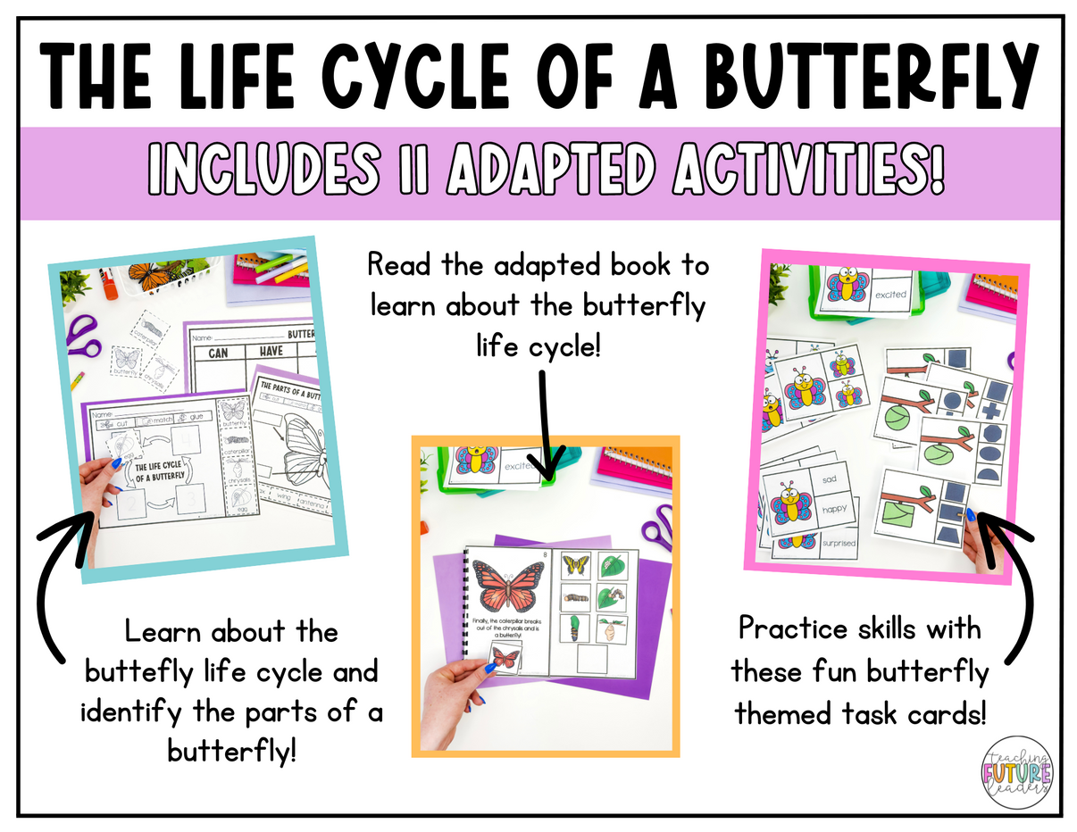 The Life Cycle of a Butterfly Adapted Unit – Teaching Future Leaders LLC